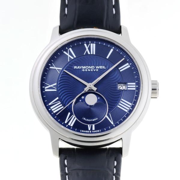 [商品コード] 2510254[ブランド名] RAYMOND WEIL / レイモンドウェイル[商品名] マエストロ ムーンフェイズ オートマチック[型番] 2239-STC-00509[性別] メンズ[程度] 中古程度A[カラー] ブルー...