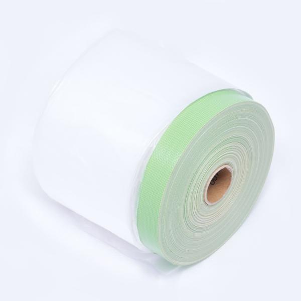 フィルムの表面にコロナ放電加工を施した布テープと養生シートが一体となった養生シートです。窓のマスキング、外装工事、エアコン清掃時やビルメンテナンスになどに最適。※コロナ処理とは、ポリエチレンやポリプロピレンでできたフィルムなどの表面にコロナ...