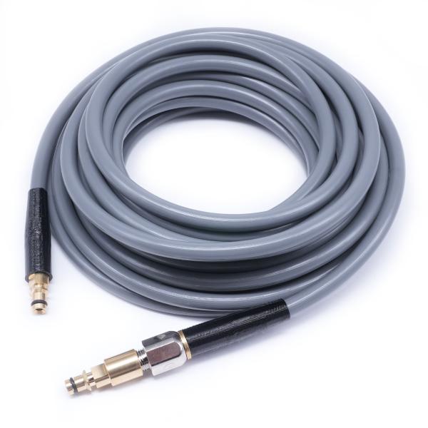 【軽量な樹脂製ホースなのにねじれない！】国内ホースメーカーにて特注製作した、弊社オリジナル家庭用洗浄機用ホースです。樹脂製のホースですが、純正ホースに比べて柔軟で捻れにくくなっており、作業性がとても良くなっております。一般的な樹脂ホースは曲...