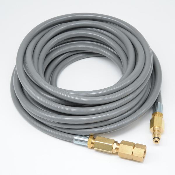 従来品より軽く回る、コンパクトスイベルジョイント採用！ 【接続部】洗浄機接続側：専用継手洗浄ガン接続側：M14メスネジ洗浄機本体と洗浄ガンを接続するホースです。【適合する機種】京セラ（リョービ）AJP-2100GQ・AJP-4210GQ用※...