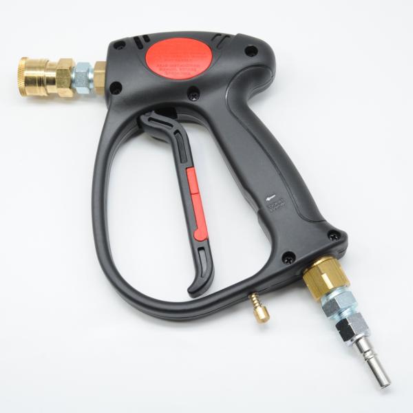 弊社で販売している「ホース屋オリジナルＮカプラ接続」のホースへワンタッチで接続ができ、またノズルを用途に応じて交換できるショートガンです。日本の多くの洗浄機メーカーが採用しているTECMEC社製のガンを採用し、コストパフォーマンスにも優れ耐...