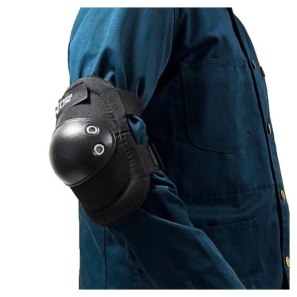 伏せた姿勢で移動する作業　転倒時の負担軽減　アウトドアでの遊びにも。柔軟性のあるパッドが衝撃を吸収！伏せた姿勢で移動する作業、狭いスペースでの作業、転倒の際の肘への負担を軽減します。マジックテープで装着します。またサバイバルゲーム、スケート...