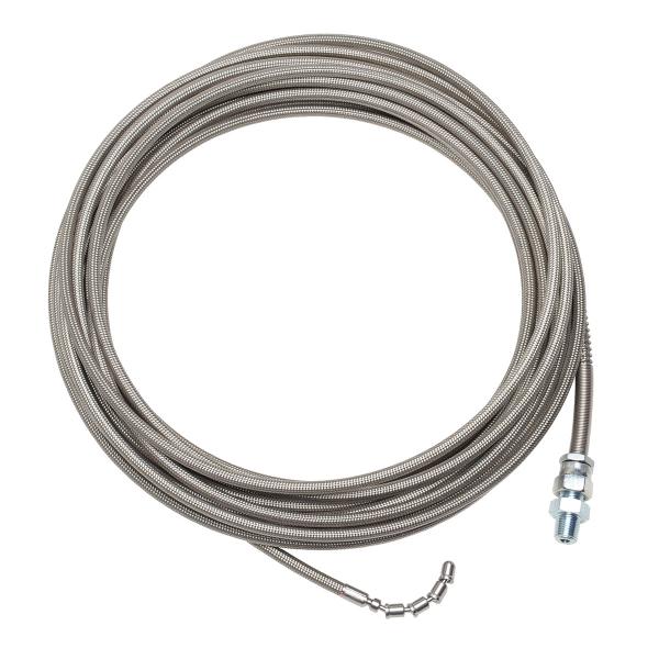 柔軟性に優れた業者様向けの配管洗浄用ホースです。外装に柔軟性のあるステンレスワイヤーを編み込んでおり、滑りが良く複雑な配管でもスムーズに入り込みます。先端は360°自在に曲がるスズランフリータイプのノズルがついております。横管から縦管に落と...