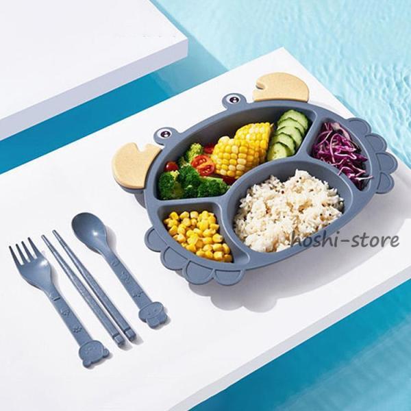 ■ 品名：子ども用食器セット■ 素材：ストロー+PP■ タイプ：全2タイプ(3色）■ サイズ：写真参考星野の人気検索ワード：ランチプレート 軽量 食器 子供 食器 仕切り お子様ランチプレート キッズプレート ランチプレート 割れない 保育...