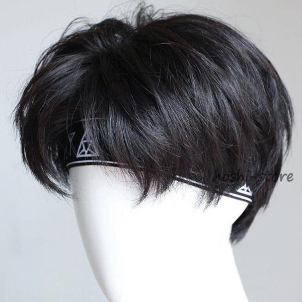 【品名】：メンズウィッグ【カラー 】：全7色【頭周り】：55-58CM【素材】：耐熱性ファイバー【産地】：中国*アジャスターでサイズを調整できます。星野の人気検索ワード：ウィッグ ロング ショート　フルウィッグ 部分ウィッグ　つけ毛　グラデ...