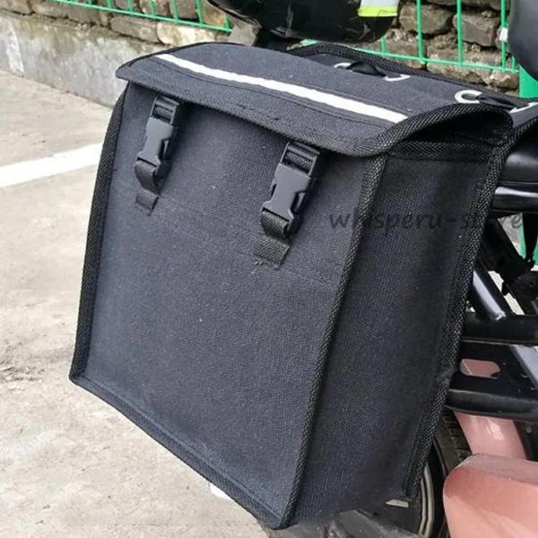 ■品名:自転車用パニアバッグ■素材（外側）:ズック■素材（内側）:ポリエステル■サイズ(約):横29cm、縦29cm、マチ12cm■容量(約）：7.2Lまで■重さ(約）:0.3kg人気検索ワード： 自転車 サドルバッグ 小物収納 バックパッ...