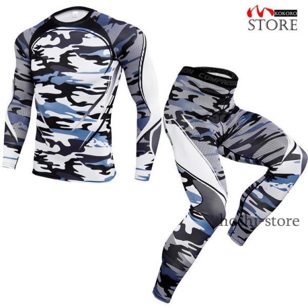 上下セット サイクリングジャージ アンダーウェア 加圧シャツ タイツ バイク ランニング 登山 コンプレッションウェア メンズ[素材]90%ポリエステル、10％ポリウレタン[原産国] 中国※画像の商品はサンプルです。実際の商品とは仕様・加工...