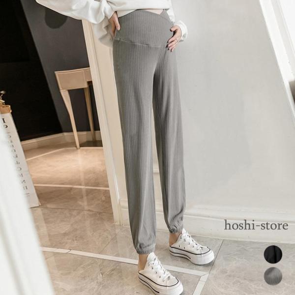 素材：ポリエステル87%+ポリウレタン13%カラー：ブラック/グレージュサイズ：M/L/XL[M]着丈:約91cm 股下:約60cm ウエスト(ゴムアジャスター付き):約64-125cm ヒップ:約95-150cm もも周り:約50-85c...