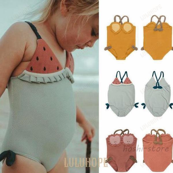 ・お腹とヒップをしっかりカバー☆ふわカワミックスマッチ♪オシャレでかわいい水着★これ一枚でOK◎体型をカバーできるオールインワン！可愛いわが子にはいつも可愛い姿でいてほしい！夏の思い出を残すアルバムにも、に可愛い姿を残したい！ですから、可愛...