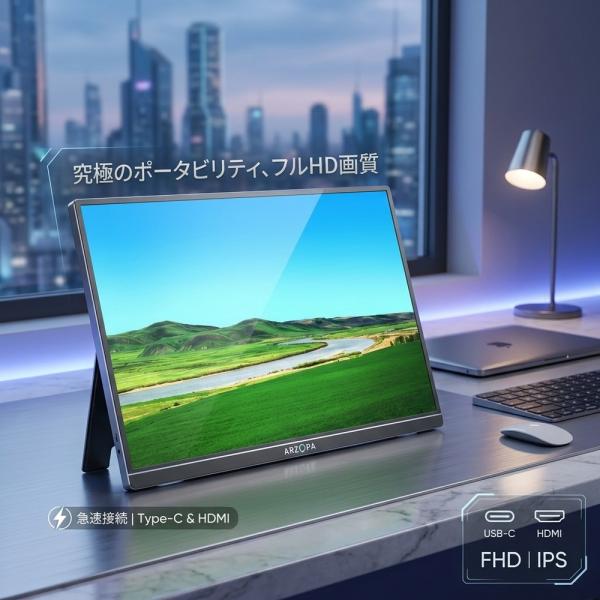 この商品について■IPS液晶パネルフルHD&amp;軽量薄型上下・左右178°の広視野角で、性能バランスに優れたIPSパネルを採用しました。ノングレアパネルによって、光の反射映り込みを抑えることで 目への負担を軽減します。なお、見る位置や角...