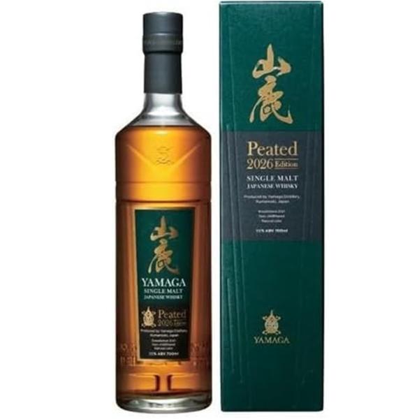 山鹿ピーテッド 2026 Edition 700ml 山鹿蒸溜所 シングルモルト ジャパニーズウイスキー 国産ウイスキー 熊本 ピーテッド スモーキー 箱付き 数量限定 贈り物 ギフト プレゼント お土産 手土産 55度 初のピーテッド フ...