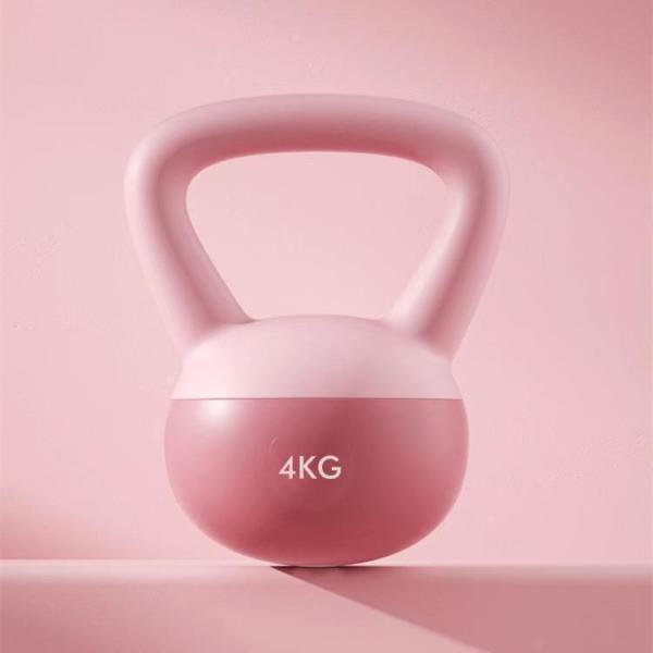フトケトルベル 筋トレ ソフト ダンベル 2KG 4kg 5kg 6kg 8kgトレーニング 女性 安全 シェープアップ