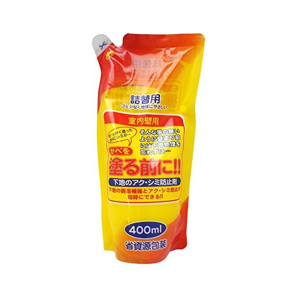 詰替用-/400ml/詰替え用　400ML・Style:詰替用・パッケージ個数:1・成分:アクリルシリコン樹脂、造膜剤、その他・乾燥時間:約1~2日・施工面積:タタミ約2枚