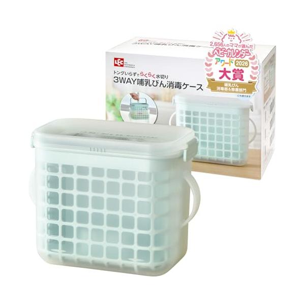 透明/1個 (x 1)/A00146・パッケージ個数:1・[商品サイズ] 24×13.5×19cm・電子レンジ消毒も薬液消毒もこれ1つでOK