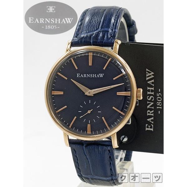 ◆品番　ES-8078-03◆サイズ 約38ミリ　　ステンレススチール　　　(ピンクゴールド色メッキ)◆本革バンド　幅：18ミリ　色：紺◆文字盤色　紺◆スモールセコンド◆電池式クォーツ　3気圧防水　重量　約44グラム◆BOX・説明書・1年間...