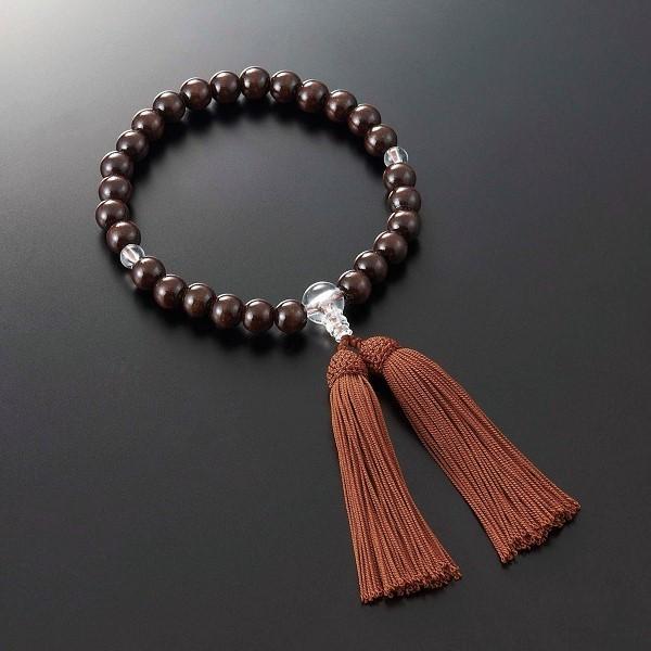 仏事、法事など、いざという時に備えておきたいお念珠。  京都の職人が丹精込めて仕上げました。京都のお念珠 男性用 樹珠 コジット 数珠 念珠 弔事 法事 仏事 お通夜 葬式 高級感 京都 日本製 男性