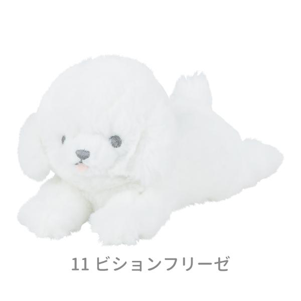 ふわふわ＆くたくた　柔らかいさわり心地で癒されます♪くたっとびより マスコット ビションフリーゼ 27109-11 りぶはあと 正規品 ぬいぐるみ KUTATTO BIYORI 抱き枕 いぬ 犬 わんこ ふわふわ くったり ホワイト 白【商...