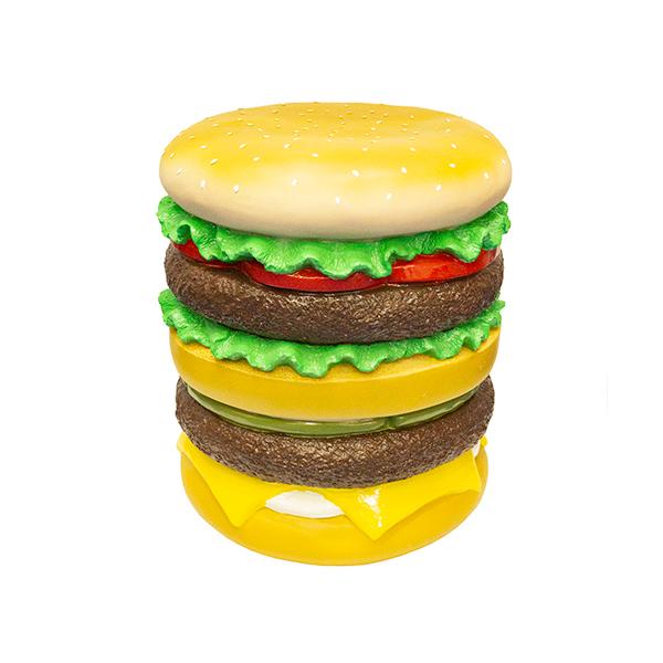 超リアル!お部屋にポンと置くだけで楽しくて友達を呼びたくなっちゃう！ファィバー製で強度が増しています。スツール インテリア いす イス インテリア ハンバーガー おもしろグッズ バラエティグッズ フィギュアチェア リアル 新生活 パーティー...