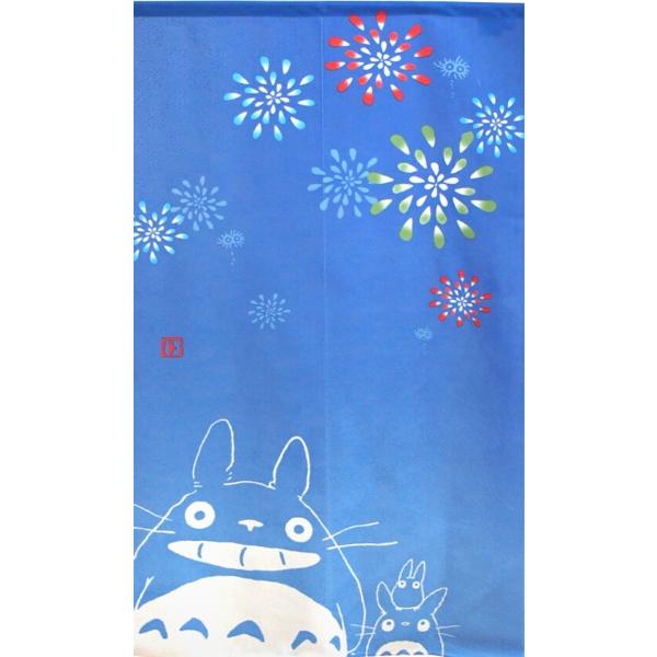 使い方は自由。かわいいトトロで癒しの空間にとなりのトトロ のれん「夏の思い出」85X150cm  コスモ スタジオジブリ ジブリ こども 子ども  キッズ ととろ マックロクロスケ 中トトロ 小トトロ 花火 キッチン 玄関 子供部屋 暖簾 ...