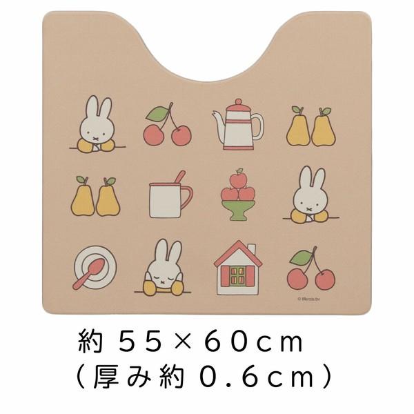 さっと拭くだけでお手入れ簡単！ミッフィーのPVCトイレマットです。表面につなぎ目や縁取りがないため、汚れもたまらずお手入れ簡単。　【商品仕様】シリーズ名：アイコンブランド名：センコーメーカー型番：73193原産国／製造国：中国代表カラー：ベ...