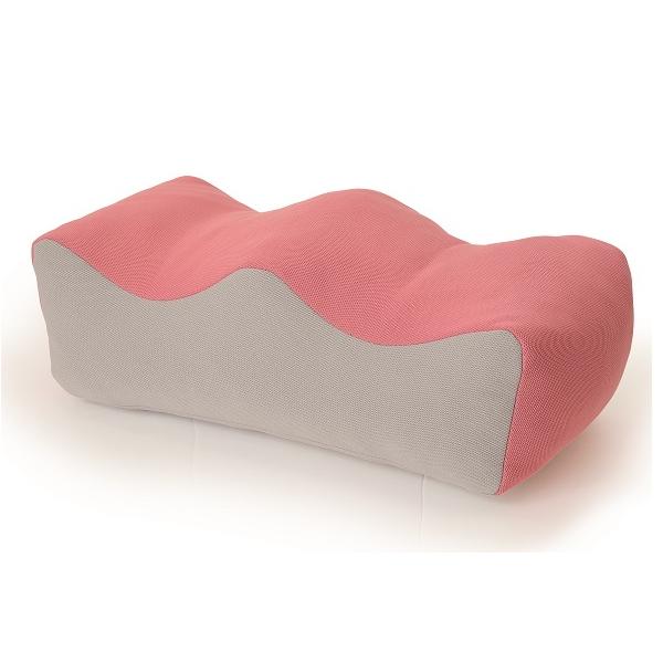 1日頑張った足にごほうび！低反発フィット足らく枕 ピンク/ネイビー ニーズ 低反発 足 フット フットケア リラックス 気持ち良い 寝姿勢 睡眠時 サポート 膝下枕 ひざ下 波形設計 フィット クッション 癒し くつろぎタイム ふわもち メ...