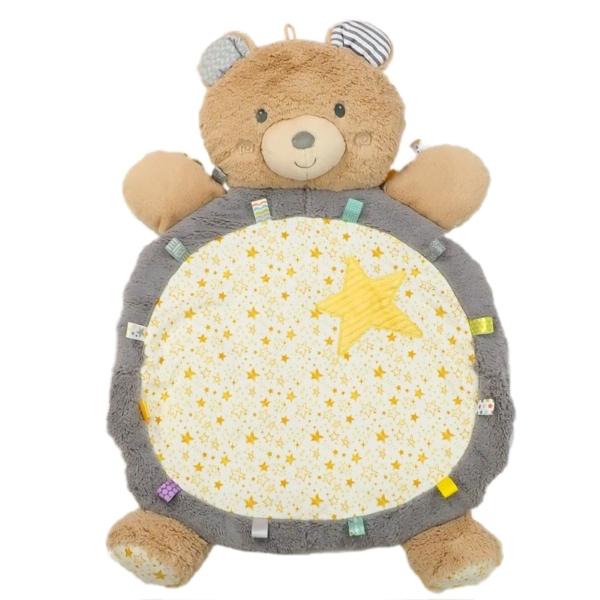 タギーズシリーズ可愛いベアのマットが登場Mary Meyer タギーズ ベビーマット ベア スター  田畑 タギーズ くま くまさん くまちゃん マット 赤ちゃん ベビー 枕 お昼寝 タグ リボン カラフル 触覚 視覚 おもちゃ おしゃぶり...
