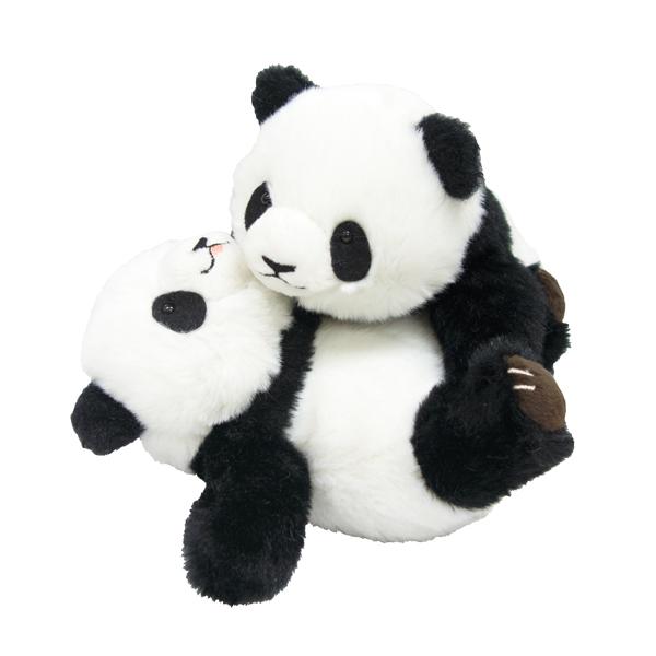 2頭の仔パンダが“じゃれ合っている”様が、たまらなく可愛い！表情とポーズが違う、2頭セットのぬいぐるみです♪シンフーパンダ じゃれパンダ 180321 吉徳 16cm 15cm パンダ ぱんだ 幸福なパンダ 大熊猫 ぬいぐるみ 子供 幼児 ...
