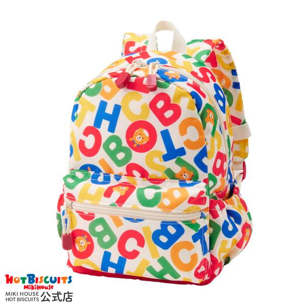 人気のロゴ総柄シリーズからリュックが登場！ホットビスケッツらしい元気で明るいカラフルロゴシリーズ。HOT BISCUITSのカラフルロゴ×ビーンズがポップで子どもらしいデザイン。背あてはクッション性のあるメッシュ仕立てで、通気性もばっちり◎...