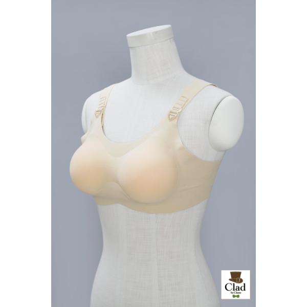 【爆買】★理想のバストを叶えるバストあっぷるっ♪３サイズアップも夢じゃない！★下着専門業者にて製作しています。たっぷりバストのシリコンパッドが内蔵されているため胸のサイズを大きく盛れます。シームレスカップのため、きれいなシルエットの理想バス...