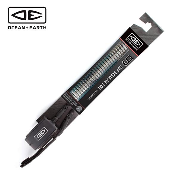 ■メーカー名：OCEAN＆EARTH オーシャン＆アース■商品名：SUP用コイルリーシュ クルージング用リーシュコード 足首用 9feet 正規品　REGULAR SUP COIL 9'0"