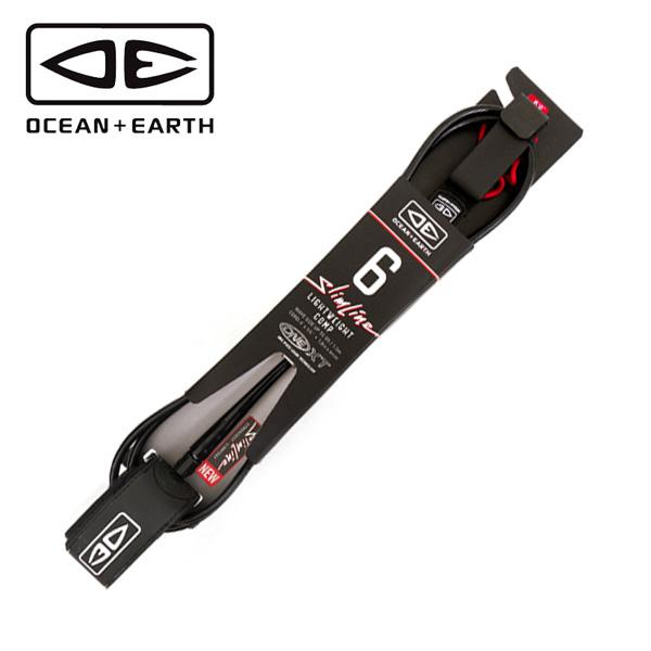 ■メーカー名：OCEAN＆EARTH オーシャンアンドアース■商品名：サーフィン リーシュコード ONE XT SLIMLINE ライトウェイト コンプ 6'0 正規品■カラー：BLACK