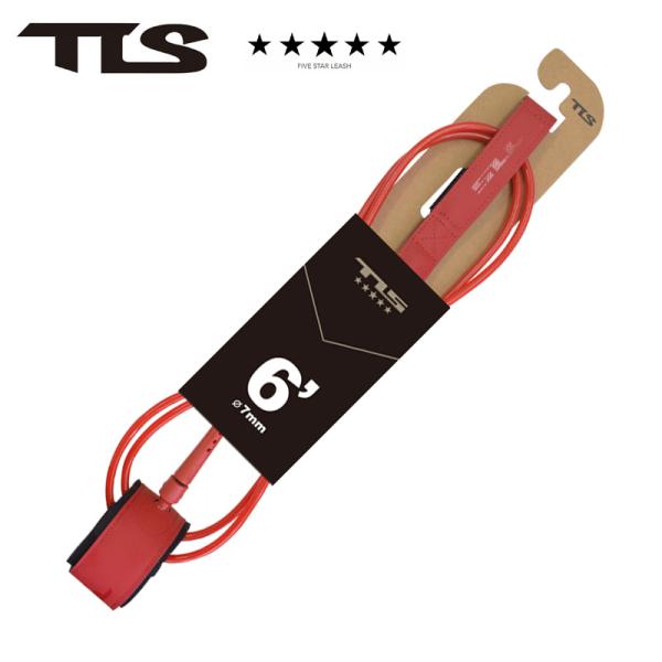 ■メーカー名：TOOLS ツールス■商品名：FIVE STAR LEASH サーフィン リーシュコード 6’ 正規品■カラー：CHILI