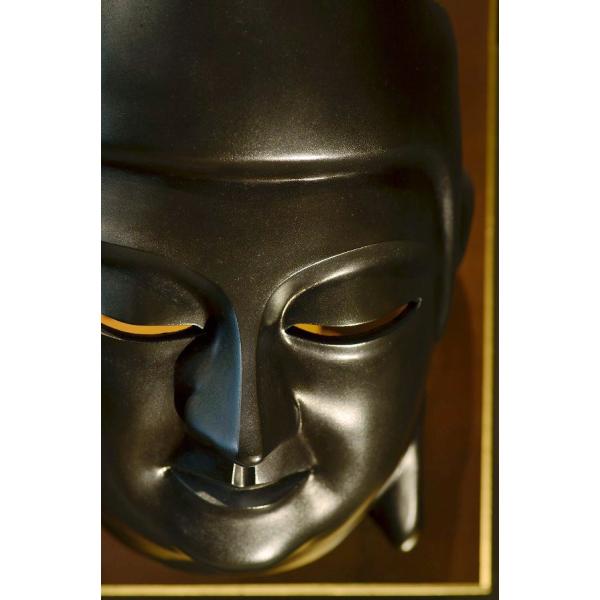 ミロクメン(ガンメタ)これまでデパート展示会での店頭販売および雑誌販売のみでしたが、好評につき、いよいよ通常販売が決定。サイズ：（仏面単体）縦25cm×横20cm×奥行13cm材質　：レジン製伝統、古えの行道面・仏面を研究の末、現代に相応し...