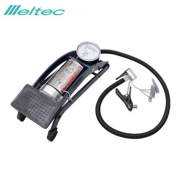 軽く踏むだけでラクに空気が入る■最高圧力：約700kPa■付属品：バイク用・自転車用・ボール用・ボート用・浮き輪用ノズル■メーター表示：0〜700kPa■エアーホースの長さ：約600mm■本体サイズ：  最小サイズ：約235（W）×73（H...