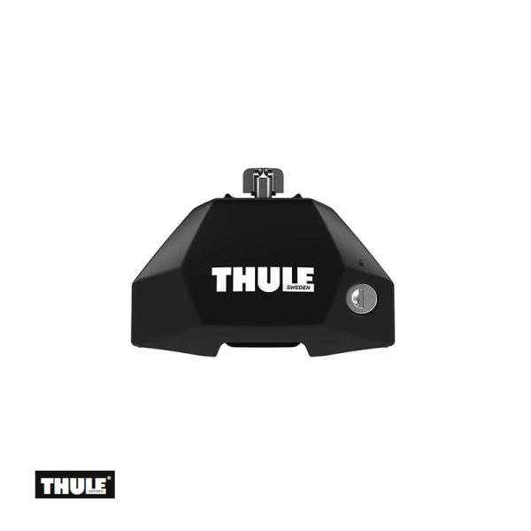 取り付けが簡単なThule Evoベースキャリアシステム用フットの4個パック。フィックスポイント、Tプロファイル、または後付けのラックフィックスポイントがあるクルマ用。Thule Evoルーフラックシステム用ロードキャリアフット ルーフ上の...