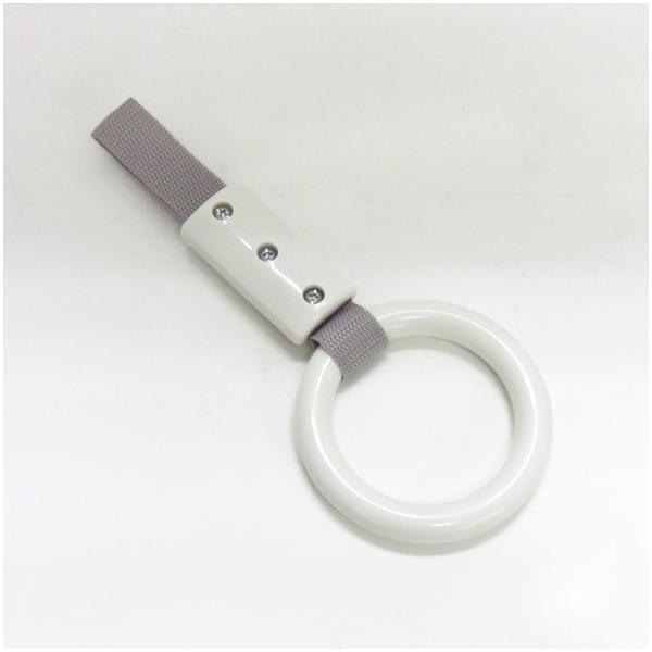 ドリフト車や旧車に！リアバンパーのドレスアップ目的や、車内に取り付ける吊革です。車内の場合、純正のグリップ部分に取り付けるため、純正グリップが付いていない車両にはお取り付け出来ません。●数量：1個●サイズ：リング直径：約107mm全長：約2...