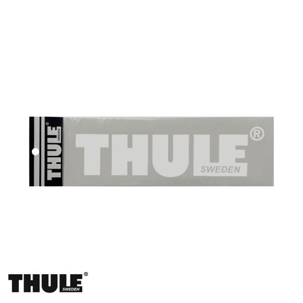 Thule(スーリー) 　ロゴ　ステッカー（中サイズ）ルーフラック、ルーフボックス、フェアリング  携帯、スケボー、スーツケース、バイク、自転車等に。 ■サイズ：約(Ｗ)15 ｘ (Ｈ)5cm■文字サイズ：約(Ｗ)12 ｘ (Ｈ)3cm　（...