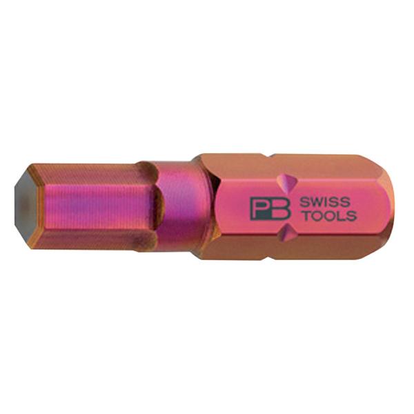 メーカー名：PB SWISS TOOLS(ピービースイスツールズ)品番：C6-210-2商品名：C6-210-2 六角ビット■差込角(”HEX)：1/4(6.3mm)■サイズ(mm)：2■全長(mm)：25■軸長(mm)：-■質量(g)：4