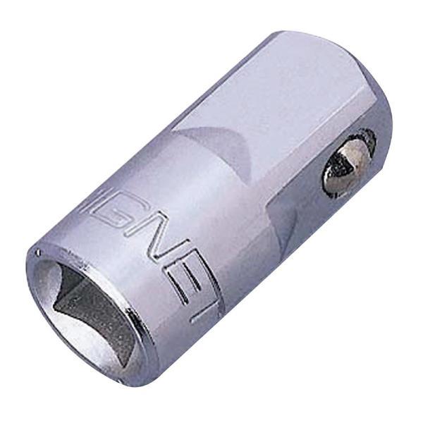 メーカー名：SIGNET(シグネット)品番：11510商品名：1/4DR 1/4"SQ 1/4X3/8 ソケットアダプター●サイズ(SQ×SQ)：凹1/4×凸3/8●全長(L：mm)：26●外径(D：φmm)：11