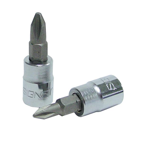 メーカー名：SIGNET(シグネット)品番：21802商品名：1/4DR 1/4"SQ #2 プラスビットソケット●サイズ(#)：2●全長(mm)：37