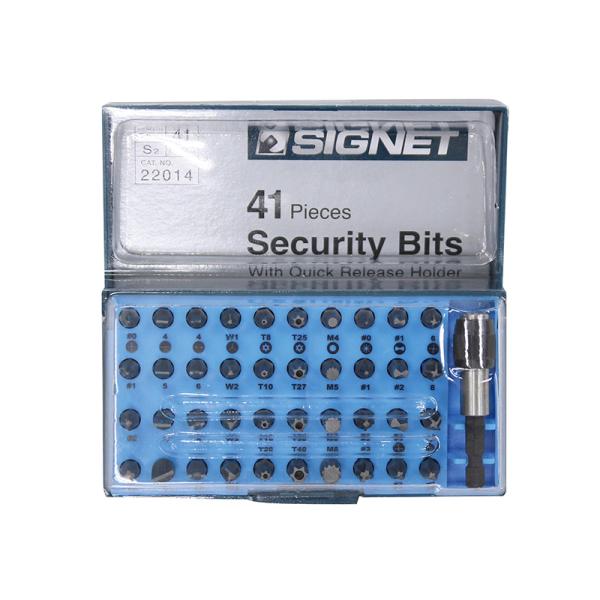 メーカー名：SIGNET(シグネット)品番：22014商品名：41PCS 1/4"HEX クイックリリースビットセット●ビット40本を搭載したセット。