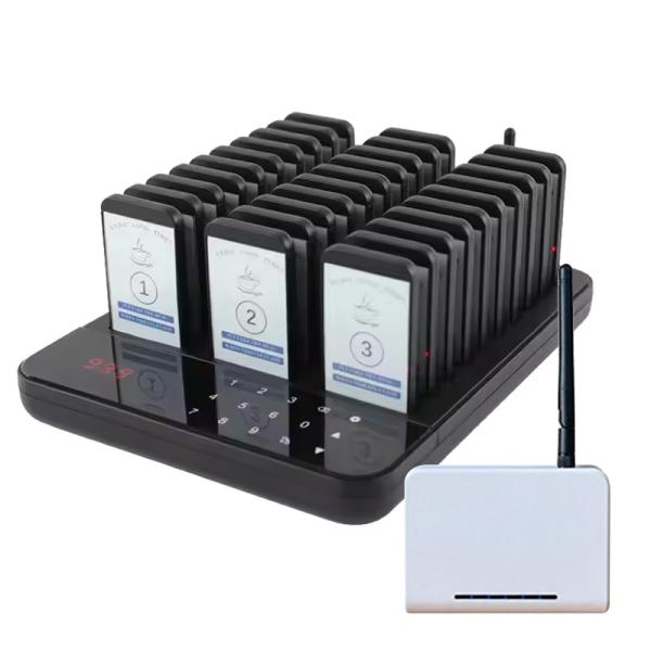 飲食店やフードコート、テイクアウトのお店など順番待ちのお客様へ音と振動で順番をお知らせします。簡単操作：番号のボタンを押すだけで音・振動・LEDでお知らせします。（タッチキーボード）2つのモード：振動のみ・振動+ブザーの2モード。（どのモー...