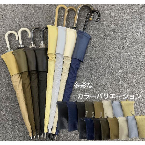 特許構図による独特の商品構造。 内蔵リールが傘袋の巻取りをアシストしスムーズな使用感。 満員電車や屋内での傘マナーの向上、お子様の登校時も活躍します。 使用後は先端のボタンを外して、溜まった水も抜けます。サイズMサイズ：傘骨60〜65cmま...