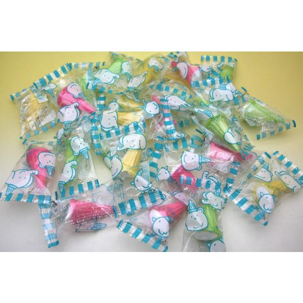 昔懐かしいトンガリお菓子です。50個入りです。個包装に賞味期限が記載されていますので販促品としてもご利用いただけます。生産地：愛知県名古屋市原材料名：砂糖（国内製造）、小麦粉（国内生産）コーンスターチ（遺伝子組み換えでない）、膨張剤、ゼラチ...