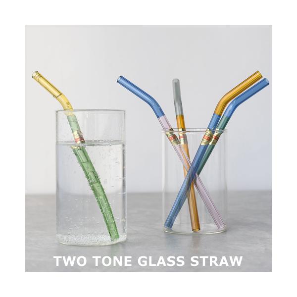 ブランド ：amabro（アマブロ）アイテム名 ：TWO TONE グラスストロー2本セット素材 ：耐熱ガラスサイズ ：本体φ8 × h180mm（ケースw210 × h125 × d155mm）セット内容：ストロー2本、クリーニングブラシ...