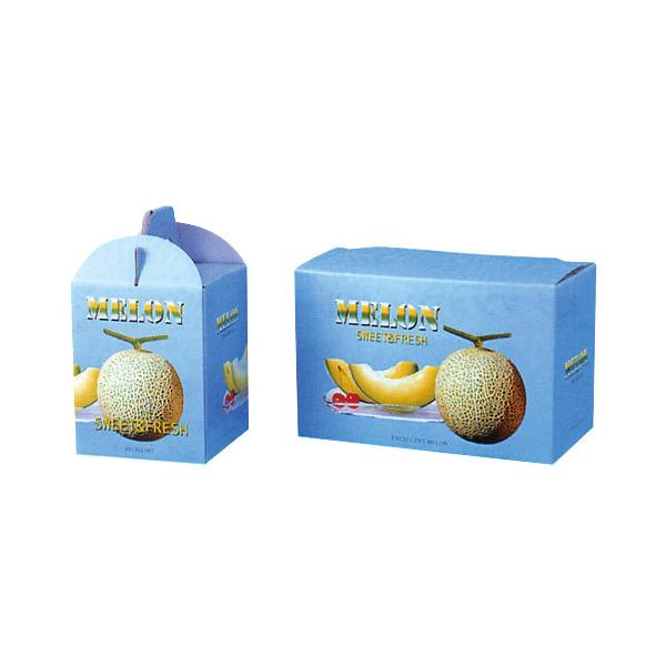 品　名：ビゲストメロン 1ヶ入商品コード：600509サイズ(mm)：170×170×300(220)入数：10枚ポリ袋入CS入数：100枚重量：215g材質：コート+Eフルート備考：5玉サイズのメロンが入ります。台紙付。ラッピングが簡単に...