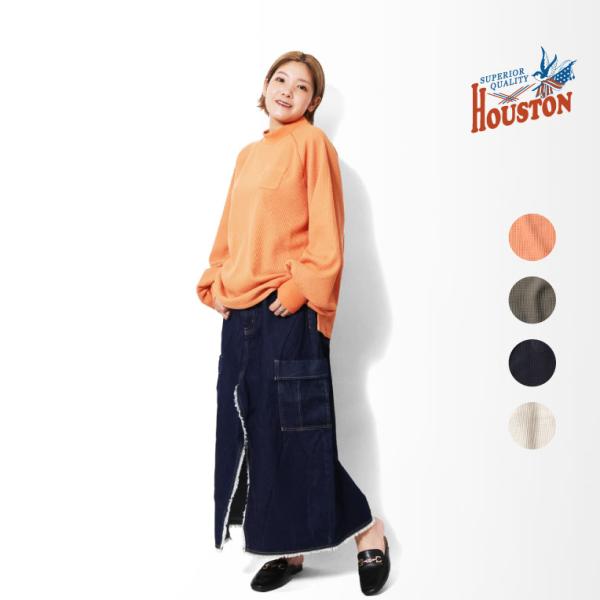 商品名2025W HIGH NECK VOLUME L/S THERMAL / ハイネックボリューム長袖サーマルブランドHOUSTON woman半世紀にわたり、ミリタリー・アメリカンヴィンテージウェアの企画・製造・販売を行ってきた『HOU...