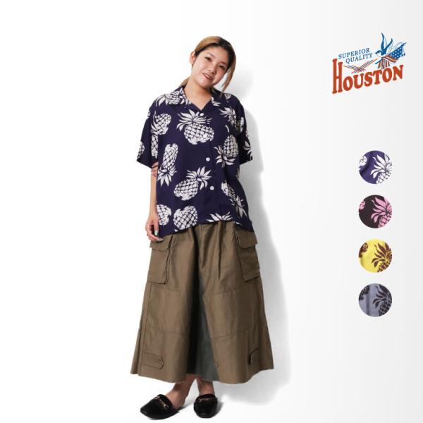 商品名4027W ALOHA SHIRT（PINEAPPLE) / アロハシャツ商品説明春夏定番のアロハシャツをレディースサイズで展開。定番のパイナップル柄は今回よりアセテートに素材をアップデートしています。レーヨンよりも光沢と発色性がよく...