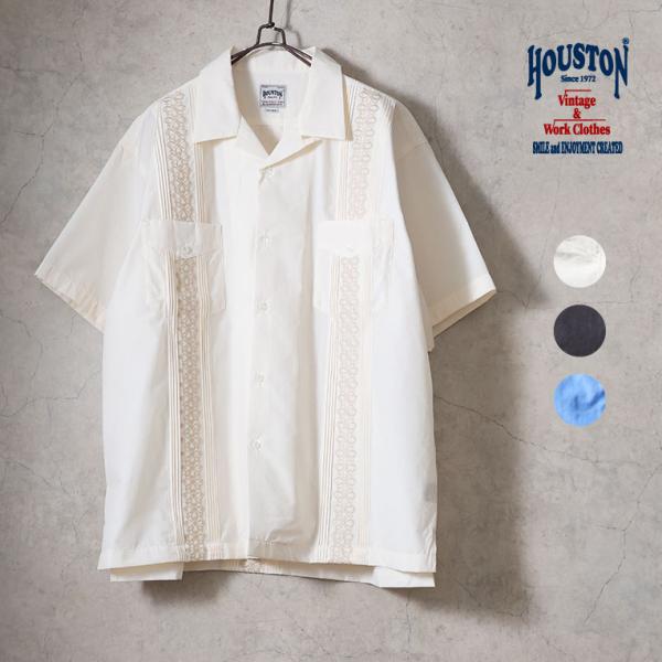 商品名41306 EMB CUBA SHIRT(BOTANICAL) / 刺繍キューバシャツ商品説明HOUSTONの春夏定番のキューバシャツ。生地には軽量かつ薄手でありながら、コットン100%より強度のあるE/Cブロードを使用。前身頃と後ろ...