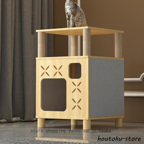 適用対象：子猫から大型猫まで 省スペース設計：この猫タワーはスリムなデザインで、狭い部屋でも場所を取らずに設置可能。多頭飼いでも問題ありません。